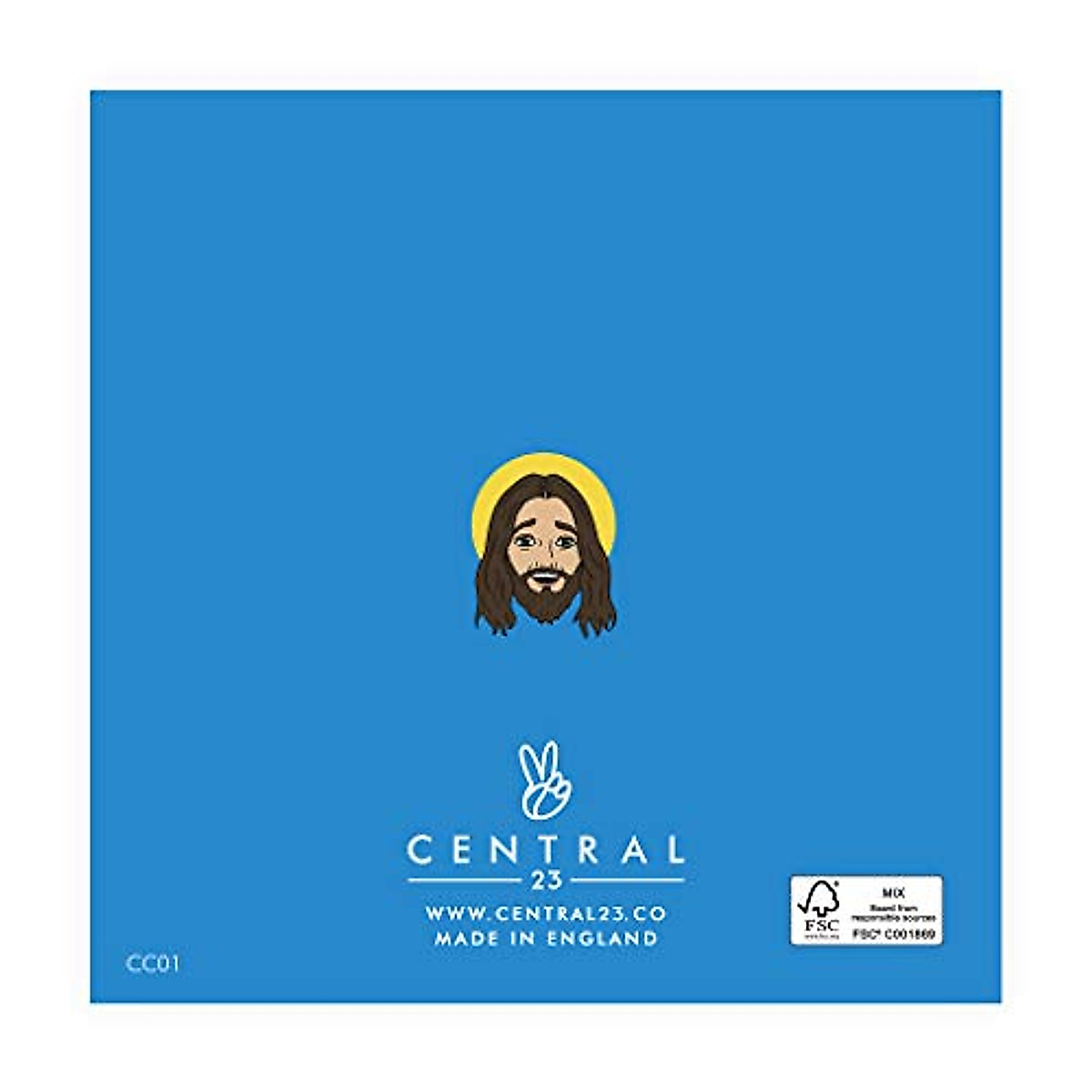 Central 23 - Funny Birthday Card - 'Jesus Loves You' - Rude Card for Brother or Sister - Comes with Fun Stickers