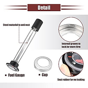 Motoforti ATV Fuel Gas Tank Level Gauge Meter with Cap for Kawasaki Bayou 220 250 300 400 KLF for Kawasaki Prairie 300 400 KVF Replace 52005-0735 52005-1121 Gas Tank Gauge Fuel Float Gauge