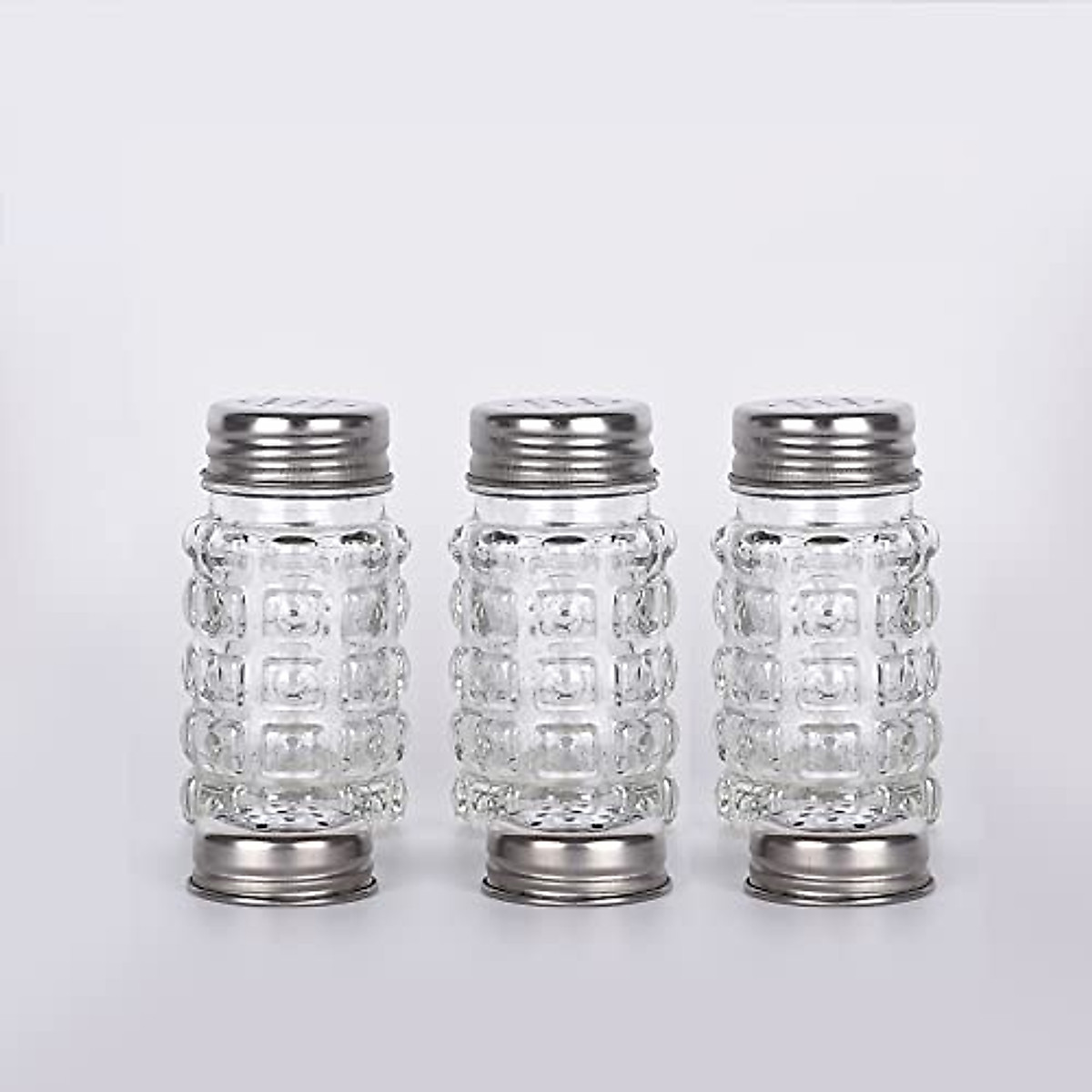 1st Choice FBA_BCK31360 Retro Style Salt and Pepper Shakers with Stainless Tops (2), 1, Original Version