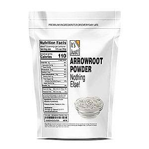It's Just - Arrowroot Powder, Natural Thickener, Gluten-Free, Dairy-Free, Non-GMO, Cornstarch Substitute