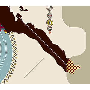 Eritrea Map Art Print Asmara Poster East African Abstract Painting Decor Unframed