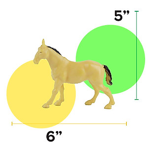 Boley Farm Animal Toy Bucket - 40 Piece Educational Playset with Horses, Cows, Roosters, Sheep, Fences, Trees - Perfect for Imaginative Play, Easy Storage, and Cleanup - Child Safe, Durable, and Fun