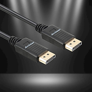 DisplayPort to Displayport Cable 6 Feet,Anbear Gold Plated Display Port to Display Port Cable 4K@60HZ Resolution(Male to Male) for DisplayPort Enabled Desktops and Laptops to Displays (10 Pack)