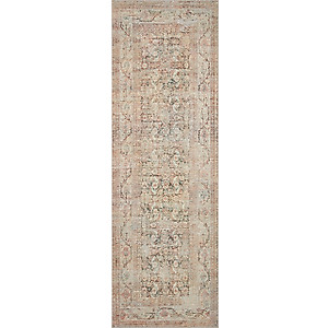 Loloi II Adrian Collection ADR-01 Area Rug 7'-6" x 9'-6" Natural/Apricot Rectangular 0.19" Thick