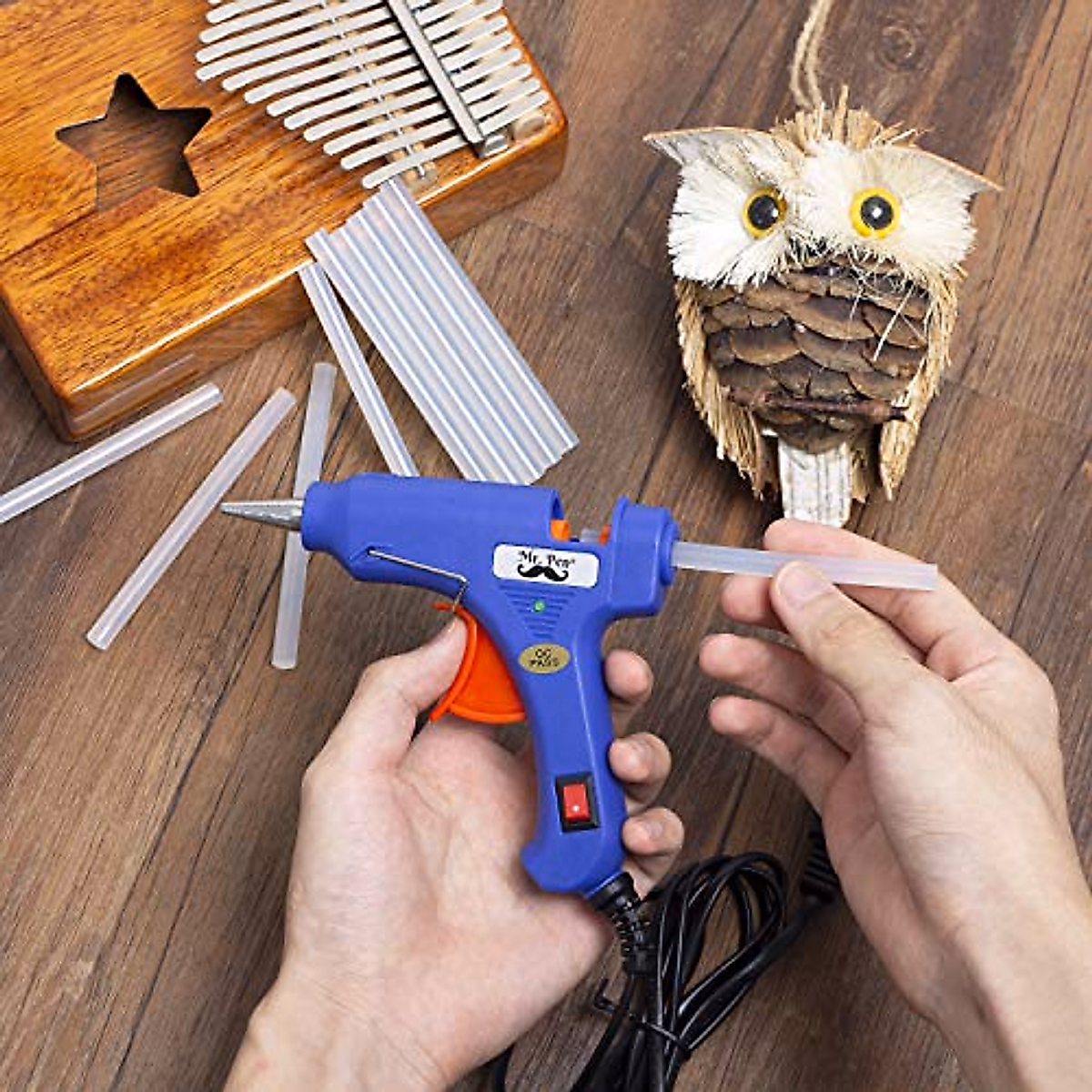 Mr. Pen- Hot Glue Gun Sticks, 60 Pack, Mini, 4 Inch, Hot Glue Sticks, Glue Gun Sticks, Hot Glue, Glue Sticks for Hot Glue Gun, Clear Glue Sticks, Hot Melt Glue Sticks