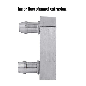 Computer Water Cooling Head, 40x40mm Water Cooling Aluminum Block for CPU Radiator Liquid Water Heatsink Cooler Internal Fin Thickness Only 0.5MM