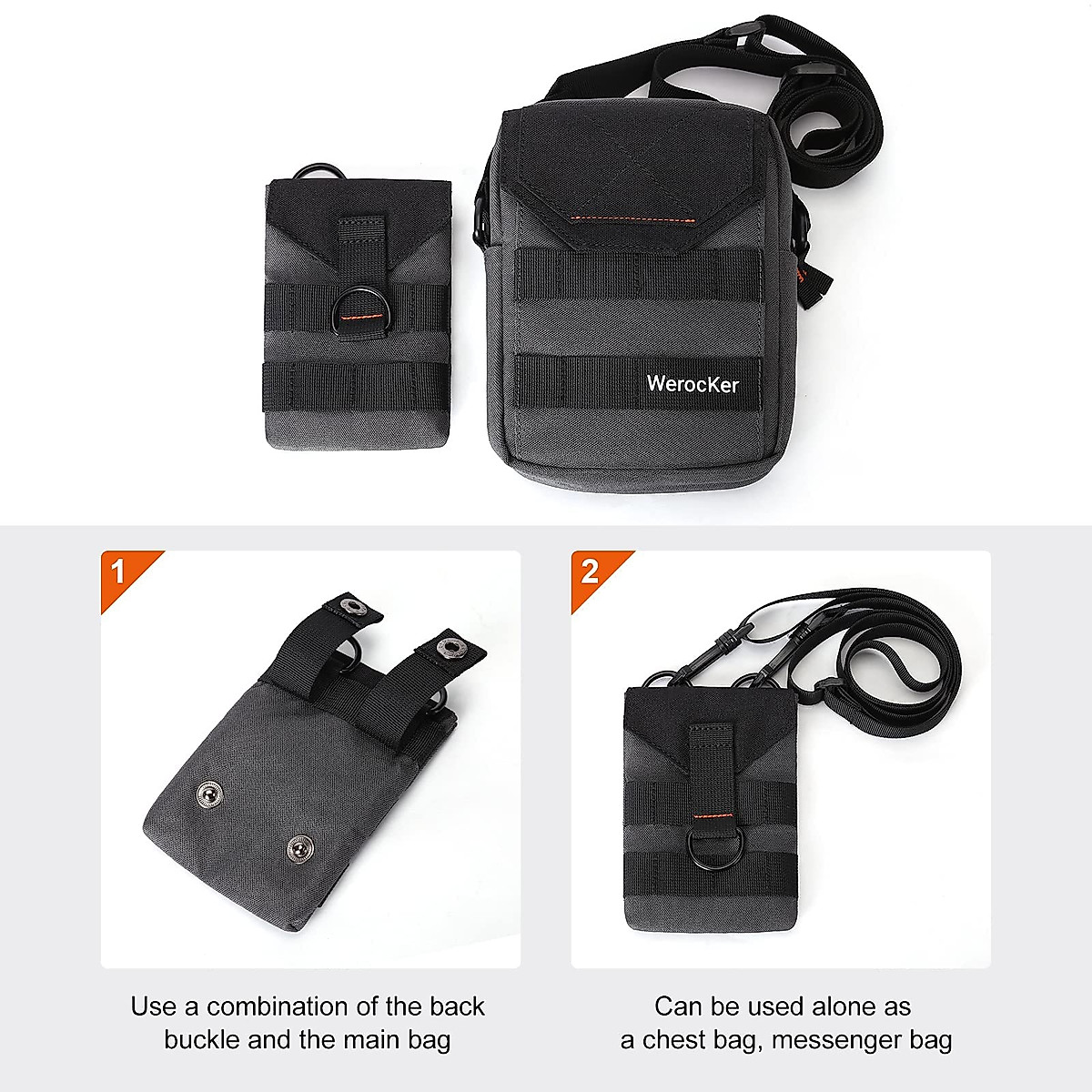 Small Crossbody Bag for Men,Mini Shoulder Bag Mini Messenger Bag for Cell Phone,Neck Pouch Bag Passport Wallet