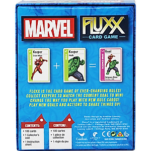 Marvel Fluxx Card Game with Collector's Coin