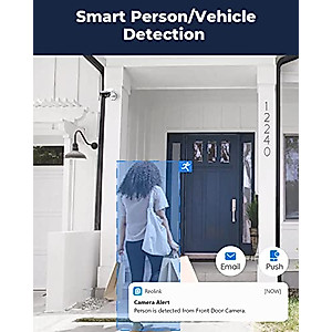 REOLINK PoE Security Camera Outdoor System, IP Camera with Dual-Lens 150° Filed of View, Smart Human/Vehicle Detection, 4MP/2K Color Night Vision, Two-Way Talk, Duo PoE