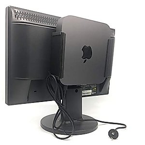 JINGCHENGMEI Mac Mini Mount - Mount for Mac Mini No Scratches on Your Equipment (MacMiniMount, Black)