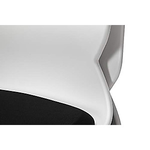 HON Basyx Contempo Guest Stool, 2 Pack, White/Black