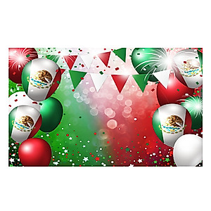 Allenjoy Mexican Independence Day Backdrop for Photography Pictures Viva Mexico Birthday Baby Shower Party Supplies Decorations Banner Photo Booth Props Photography Background