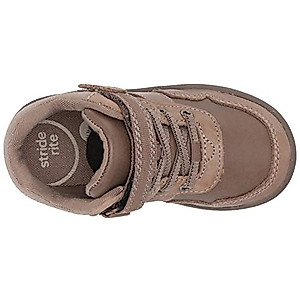 Stride Rite Boys SRT Ryker Sneaker, Greige, 4 Wide Infant