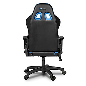 Arozzi Verona Junior Gaming Chair for Kids with High Backrest, Recliner, Swivel, Tilt, Rocker and Seat Height Adjustment, Lumbar and Headrest Pillows Included - Blue