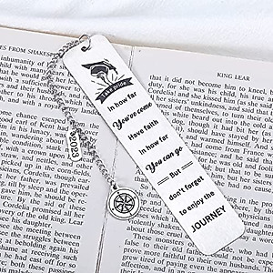 Class of 2023 Graduation Gifts for Her Him Inspirational Bookmark Gifts for Women Men Senior Grad Gift 2023 High School College Nurse Student Graduation Personalized Bookmark for Boy Girl Son Daughter