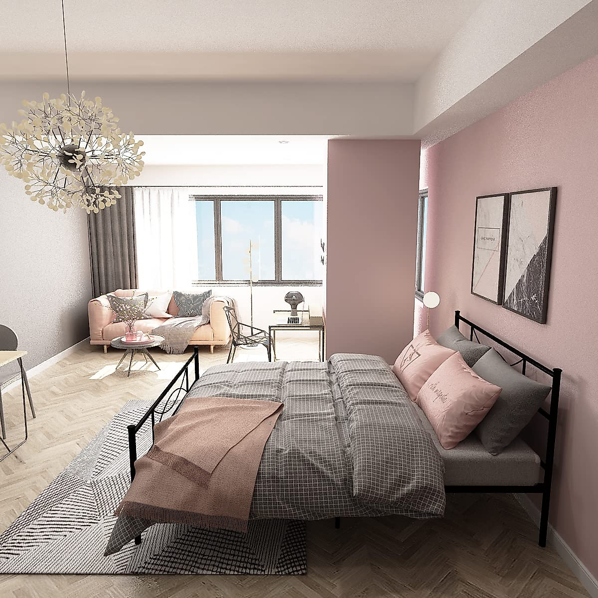 Weehom Metal Bed Frame Platform Mattress Foundation/Box Spring Replacement Platform Bed Kids Bed Twin Black