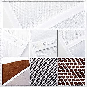 Hanging Laundry Hamper Bag with 4 Suction Cup Hooks,Mesh Laundry Bag Over the Door Organizer(MESH-1PC-R)