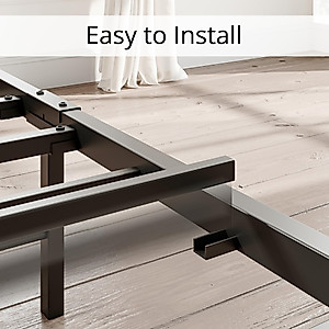 LIKIMIO Twin Bed Frames, Storage Headboard with Charging Station, Solid and Stable, Noise Free, No Box Spring Needed, Easy Assembly