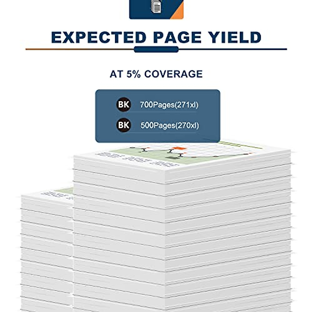 Ankink Compatible Canon Ink Cartridge PGI-270XL&CLI-271XL Black use PIXMA MG5720 MG6821 MG7720 TS6020 TS8020 TS9020 Printers 270 271 XL 4 Black Pack(2 PGI-270 Pigment Black PGBK, 2 CLI-271 Black)