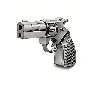 WooTeck 64GB Metal Revolver Gun Novelty USB Flash Drive(Livid)