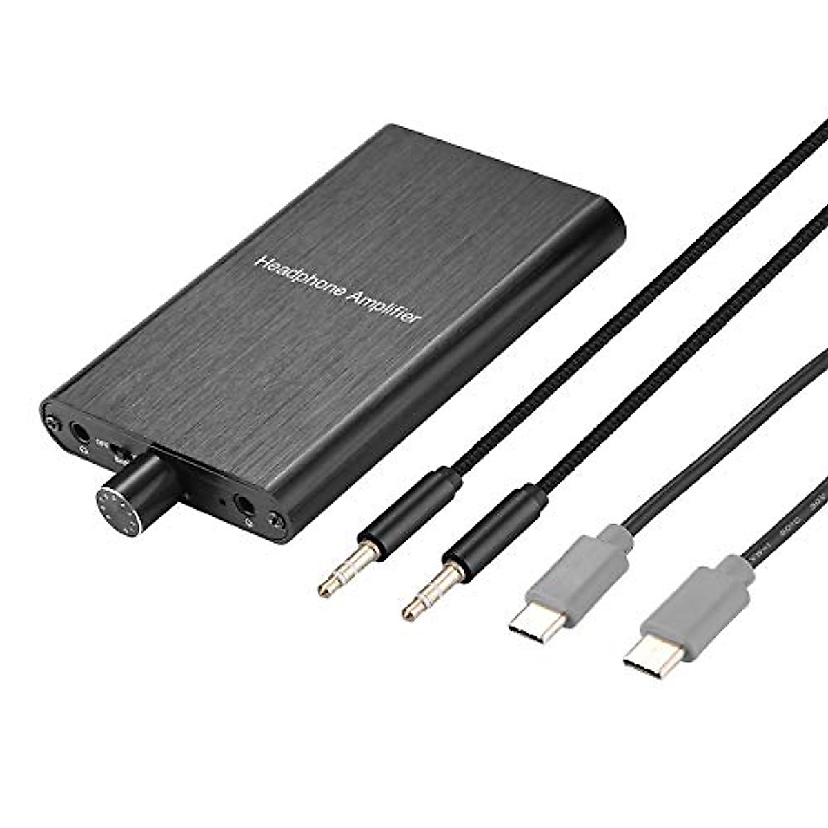 Headphone Amplifier with Bass Boost, Support 3.5mm AUX and Type-C 16-600Ω Headphone -3.5mm Stereo Audio Out, GAIN, Bass for Mac, Phones, iPad, MP3, MP4 and Computers,Xbox one,PS4,PS5 Controller