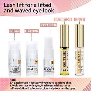 2024 Upgraded Lash Lift Kit, 2 in 1 Brow Lamination Eyelash Perm Kit, Professional Instant Lash Lift Extensions, Semi-Permanent Lash Lifting Curling Perming Wave, Salon Result for a Supermodel Look