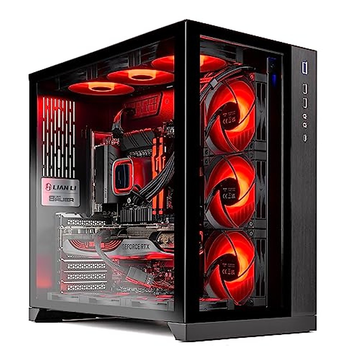 Skytech Gaming Prism II Lian Li O11 PC Desktop – Intel Core i9 13900K 3.0 GHz, NVIDIA RTX 4070 Ti, 1TB NVME Gen4 SSD, 32GB DDR5 RAM RGB, 1000W Gold PSU, 360mm AIO, 11AC Wi-Fi, Windows 11 Home 64-bit