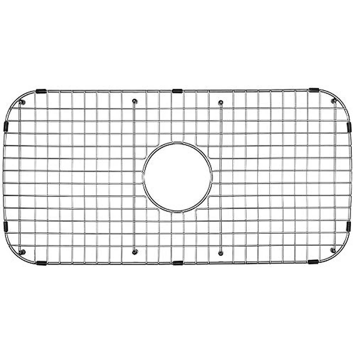 Serene Valley Sink Grid 26-13/16" x 13-3/8", Centered Drain with Corner Radius 3", NDG2613C