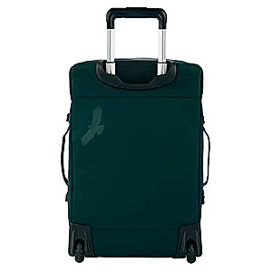 Eagle Creek Cargo Hauler XT Wheeled International Carry On Luggage Duffel with Telescoping Handle and Straps, Lockable U-Lid, Top Compartment, and Compression Straps, Arctic Seagreen - 30L/22"