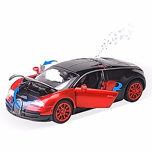ZHFUYS 1:32 Bugatti Veyron diecast car,Alloy Model Cars Toy Cars for 3 to 12 Years Old