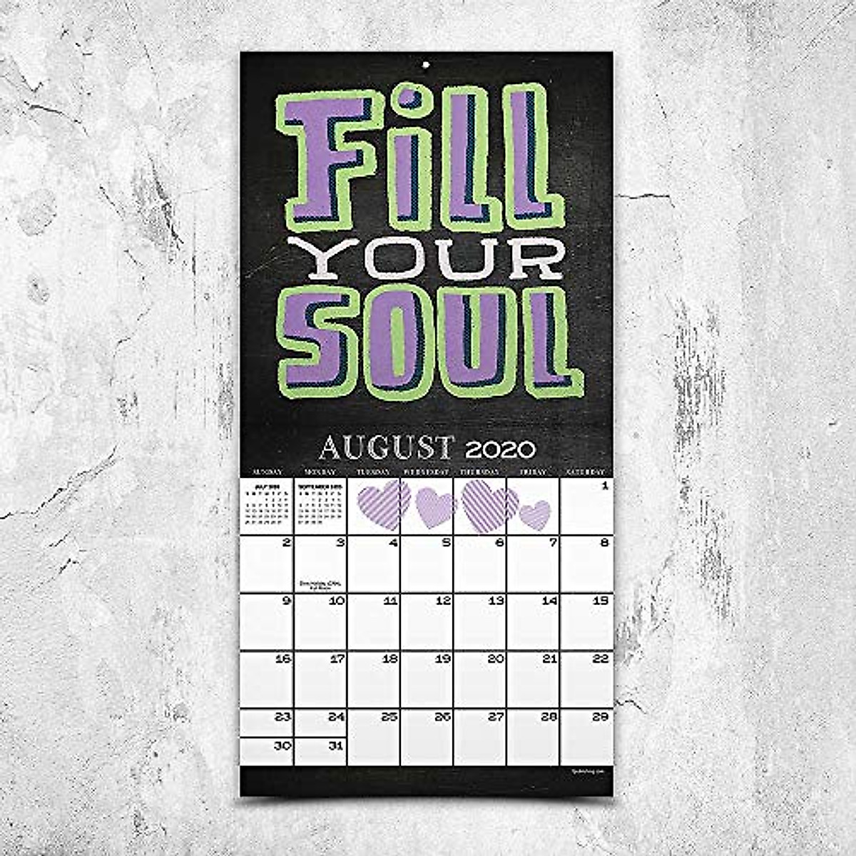 2020 Chalk It Up Mini Calendar