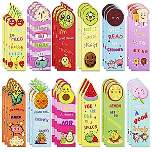 36 Pcs Scented Bookmarks for Kids, Fruit Bookmarks Scratch and Sniff Bookmarks Fruitmarks Bookmarks for Kids Bulk