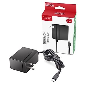 15V 2.6A AC Adapter Replacement for Nin-tendo Switch Game Console Switch Lite, Switch Dock Switch Pro Controller, Wall Charger with 5ft Type C Cable (Support TV Mode/Dock Station)