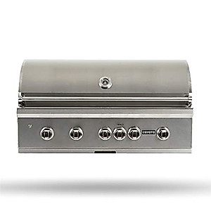 COYOTE Outdoor Living S-Series Natural Gas Grill, 42-in. 4-Burner Built-in Grill with RapidSear Infrared Burner & Rotisserie - C2SL42NG