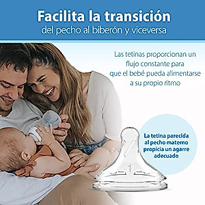 Dr. Brown’s Natural Flow® Anti-Colic Options+™ Wide-Neck Glass Baby Bottles 9 oz/270 mL, with Level 1 Slow Flow Nipple, 3 Pack, 0m+