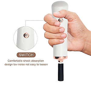 CALIDAKA Electric Eyelash Shaker, Waterproof Eyelash Glue Mixer, Electric Eyelash Glue Shaker Nail Polish Shaking Machine, Eyelash Glue Decanter for Fake Eyelash Grafting Extension, White