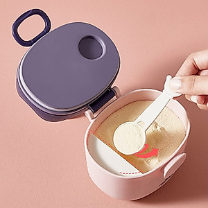 Toyvian Baby Formula Dispenser with Scoop, Baby Milk Formula Dispenser, Portable Storage Formula Containers for Travel, Baby Snack Storage Container, Baby Feeding Travel Storage Container