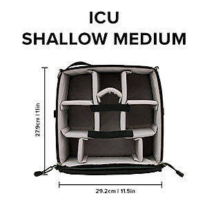 f-stop – Shallow Medium Internal Camera Unit (ICU) Pack Insert for DSLR, Mirrorless, Photo Gear Storage and Carry Protection