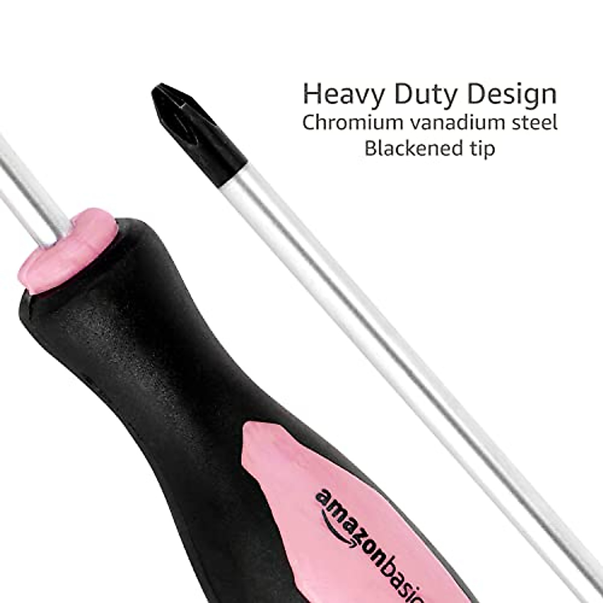 Amazon Basics 12 Piece Magnetic Screwdriver Set, Pink