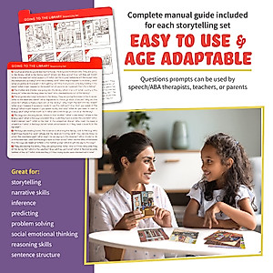 Sequence Cards for Storytelling, Speech Therapy Game, Special Education Materials, Sentence Building, Problem Solving, Improve Language Skills Sequence Cards, Autism Game, Picture Cards, SEL