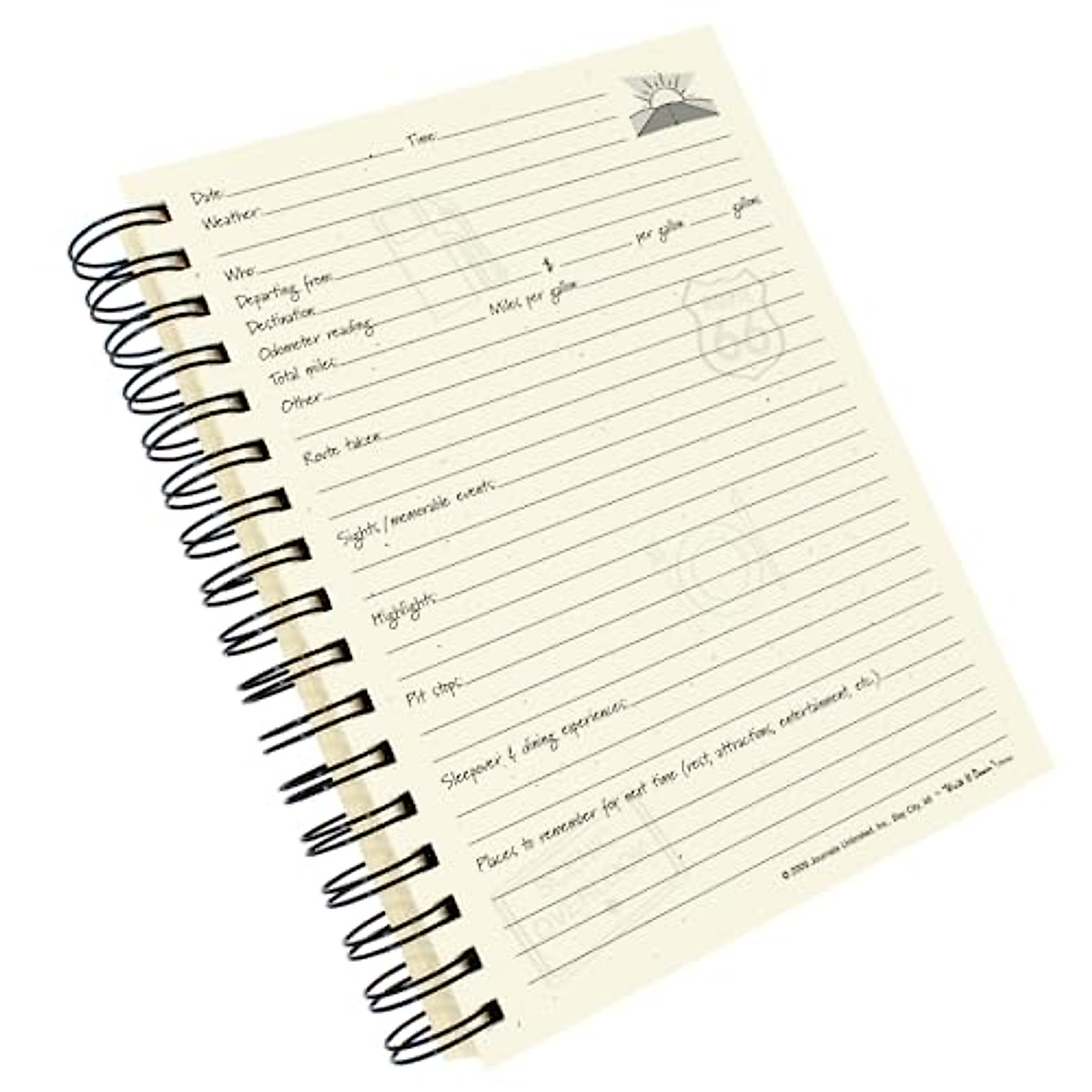 Write it Down Journals Unlimited Series Guided Journal, Adventures, My Road Trip Journal, with a Blue Hard Cover, Made of Recycled Materials, 7.5"x 9"