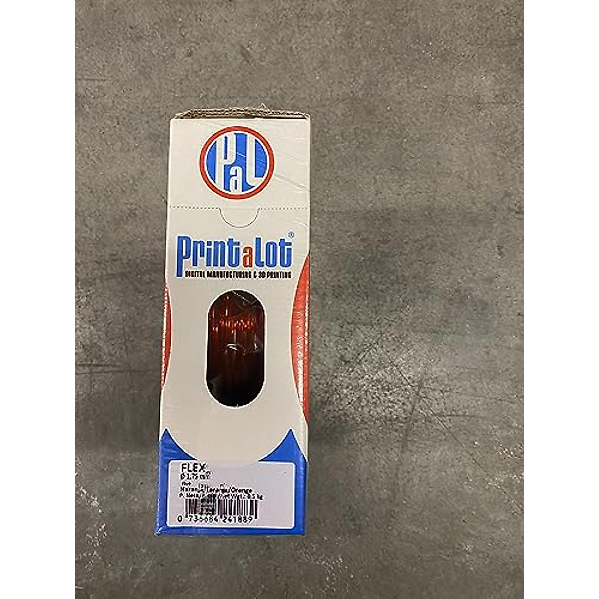 PRINTALOT TPU 3D Printer Filament, Dimensional Accuracy +/- 0.03 mm, 250gr Spool, 1.75 mm, Orange Fluo