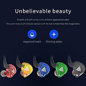 OCUhome Earbuds, Earbud Headphones with Microphone, QKZ AK6 Universal 3.5mm Sports in-Ear HiFi Sound Earphones for Phones Tablet Black