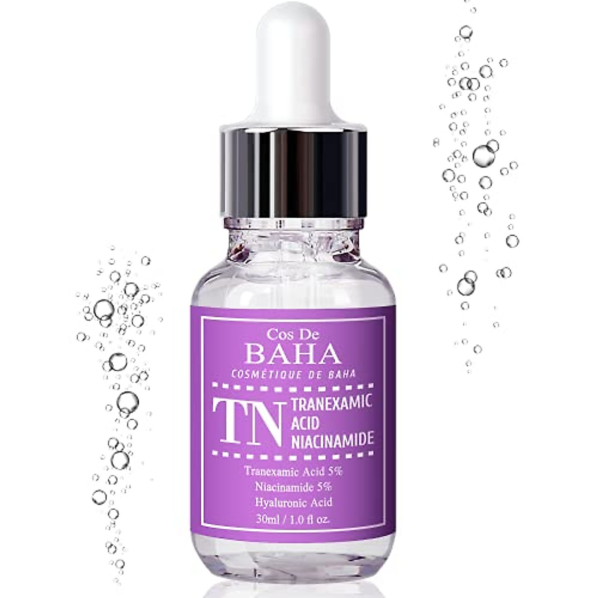 Tranexamic Acid 5% Serum with Niacinamide 5% for Face/Neck - Helps to Reduce the Look of Hyper-Pigmentation, Discoloration, Dark Spots, Remover Melasma, 1 Fl Oz