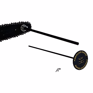 Adjustable Firewood Gauge - Adjusts from 14" to 26" - The Original Patented Firewood Measuring Tool – Strong Durable Flexible Fiberglass - 88 Pound Pulling Force Magnet attaches to Any Chainsaw Bar.