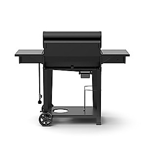 Megamaster 720-0982 5 Burner Propane Barbecue Gas Grill, Side Shelves with Hooks, for Outdoor Cooking, Patio, Garden Barbecue Grill, 50000 BTUs, Open Chart, Black