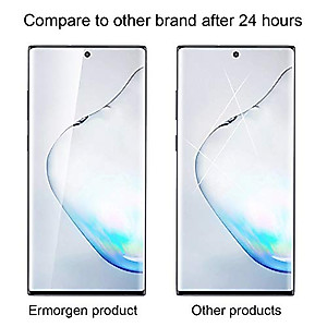 (3 Pack) Ermorgen TPU Screen Protector Compatible For Samsung Galaxy Note 10 High Definition Edge to Edge HD (Full Coverage), Case Friendly Anti-Scratch (Lifetime Replacement Warranty)