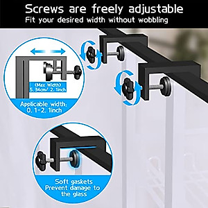 Spaclear Over The Door Shower Caddy, 3-Tier Adjustable Hanging Shower Shelves, Rustproof Stainless Steel with Hook Bathroom Organizer with Soap Holder for Inside Bathroom & Kitchen Storage, Black
