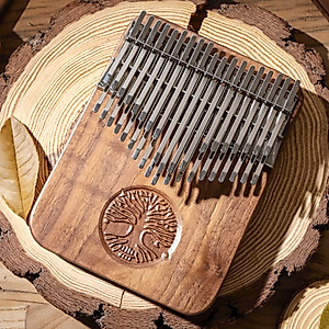 LOOP Kalimba Thumb Piano 32 Key C-Tuned Musical Instruments Double Layer Flat Board Popular Board Instrument with Kalimba Song Book,Tuning & More for Children Adults Beginners and Professionals