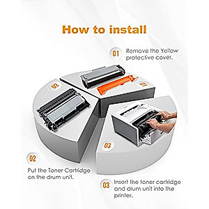 GALADA Compatible Toner Cartridge Replacement for Brother TN630 TN660 TN-630 TN-660 for Dcp-l2520dw Dcp-l2540dw Mfc-l2700dw Mfc-l2720dw Mfc-l2740dw Hl-l2340dw Hl-l2320d Hl-l2360dw Hl-l2380dw 4 Pack